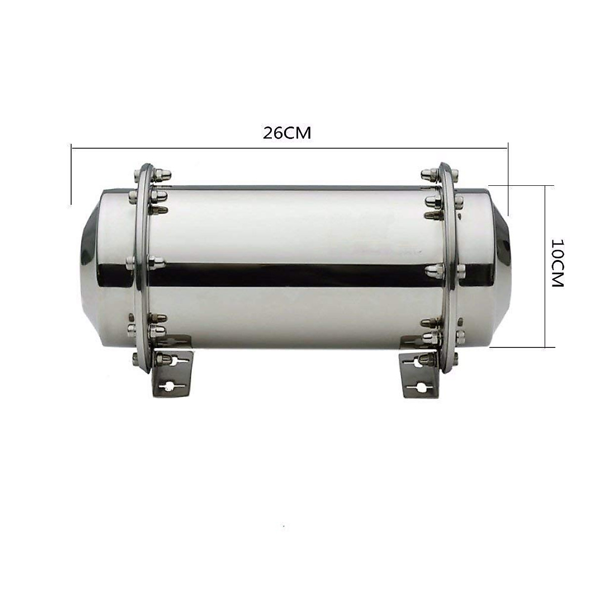 MAYAGU 10.2" Stainless Steel Time Capsule Waterproof Lock Container Storage Future Gift