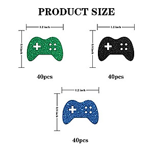INNORU Video Game Confetti Glitter, Game Theme Birthday Table Confetti, Game Player Paper Scatter, Baby Shower Party Table Decorations Confetti, 120pcs