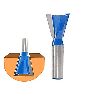 CHCYWJGJ 1/2 ShankDovetail Router Bit 1-1/4” Half-Blind Through Dovetail Bits for Making Boxes Drawers Chests for Engraving Router planing Head Wood Cutter
