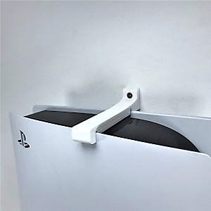 3D Cabin PS5 Wall Mount Wall Bracket Holder Stand for Play Station 5 Disc Triple Support Any Orientation Grey Left