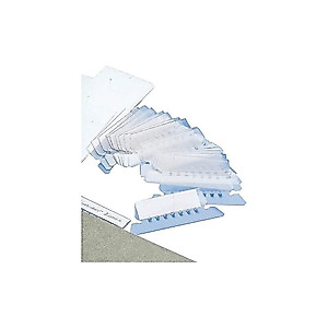 Staples 117796 Plastic Tabs, 2-Inch x 5/8-Inch Clear, 25/Pack