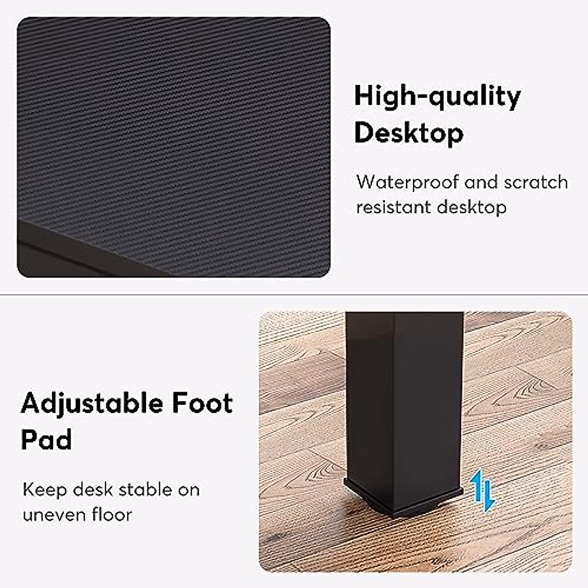 LITTLE TREE 78.7 Inches Extra Long Two Person Office Desk,Double Workstation for Home Office,Black