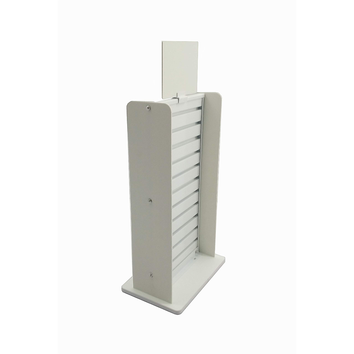 FixtureDisplays® White Slatwall Display Countertop Rack POP POS Retail Stand 11561