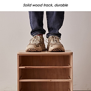 JAEFIT Desktop File Cabinet - Solid Wood Storage Box, Wooden Desktop Drawer Cabinet, Desktop Storage Box with Lockable Drawers, 1/2/3/4 Floors Flat File Cabinet (Size : 3 Layer)