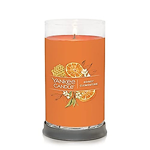 Yankee Candle Honey Clementine Signature Medium Pillar Candle, 14.25oz