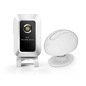 KERUI M7 Wireless Indoor Motion Sensor Alarm/Doorbell Portable Motion Detector Alarm with 32 Chime Tunes 450ft Long Range Motion Activated Alerts for Home Security Business,Store,Office,School