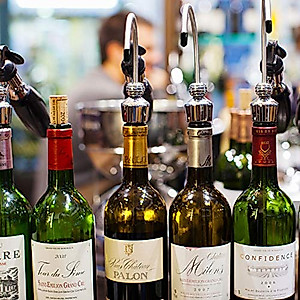 200Pcs liquor spout covers,Pourers Spouts Covers Dust Rubber Caps for Olive Oil Liquor Bottles (Black)