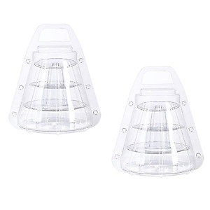 SM SunniMix 2pcs Tier Lightweight Macaron Tower Display Carrying Case