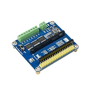 Waveshare DC Motor Driver Module for Raspberry Pi Pico Driving Up to 4X DC Motors Suitable for 2WD or 4WD Driving