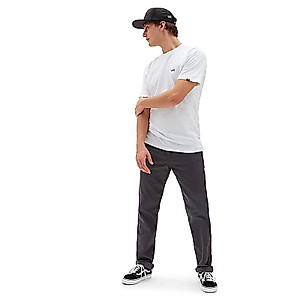 Vans Men's Short Sleeve T-Shirt, (Left Chest Logo) White, Size Medium