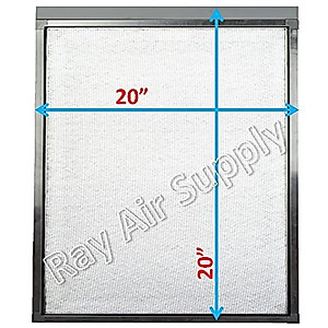 RAYAIR SUPPLY 20x20 Totaline CG1000 1" Air Cleaner Replacement Filter Pads 20x20 Refills (4 Pack)