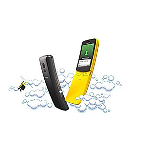 Nokia 8110 4G (2018) Singe-SIM TA-1071 SS 4GB (GSM Only, No CDMA) Factory Unlocked 4G Smartphone (Yellow) - International Version