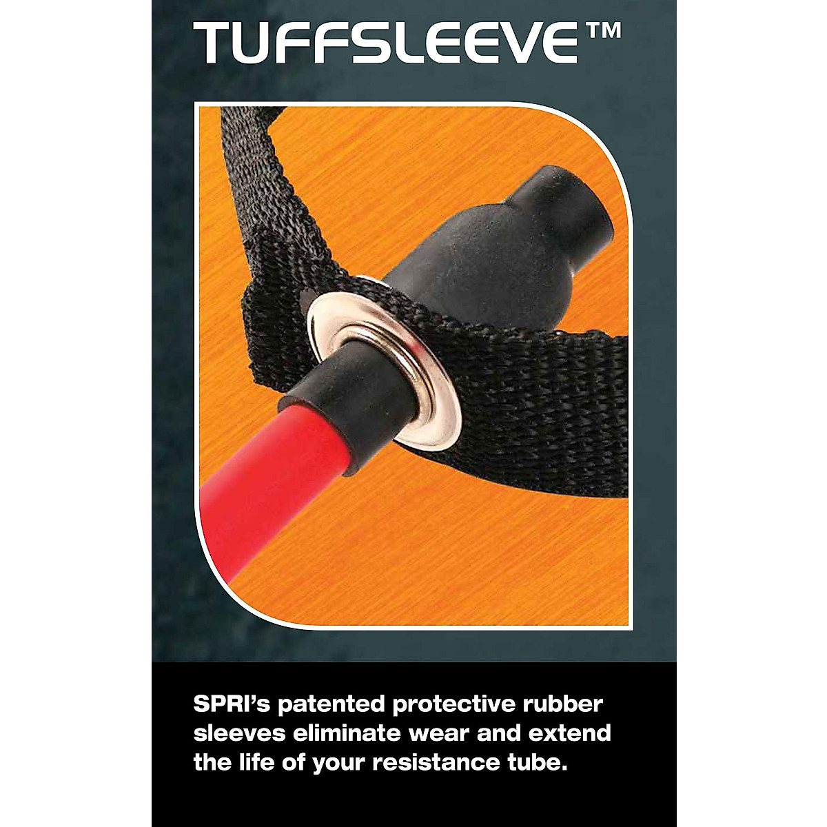 SPRI Xertube Resistance Bands with Handles – All Exercise Cords Sold Separately with Home Gym Workout Fitness Door Anchor Attachment Option