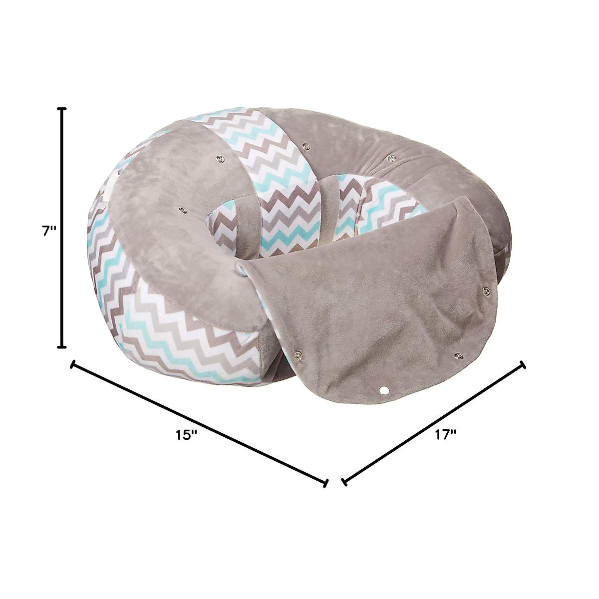 The Original Hugaboo Infant Sitting Chair - Blue Chevron , 3-10 Month