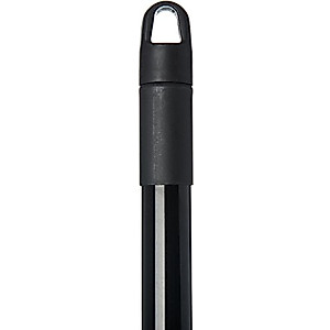 Carlisle FoodService Products Duo-Pan Upright Dust Pan with Serrated Yoke for Floor Cleaning, Restaurants, Office, And Janitorial Use, Plastic, 30 Inches, Black