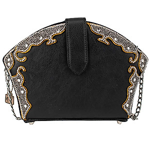 Mary Frances womens Princess Crossbody Crown Handbag Shoulder Bag, Multi, One Size US