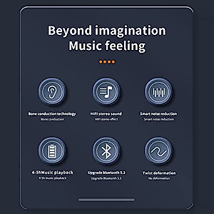 Bone Conduction Earphone Macaron Color Wireless Headphones Stereo Lightweight Waterproof Bone Conduction Bluetooth 5.1 Open Sports Headset