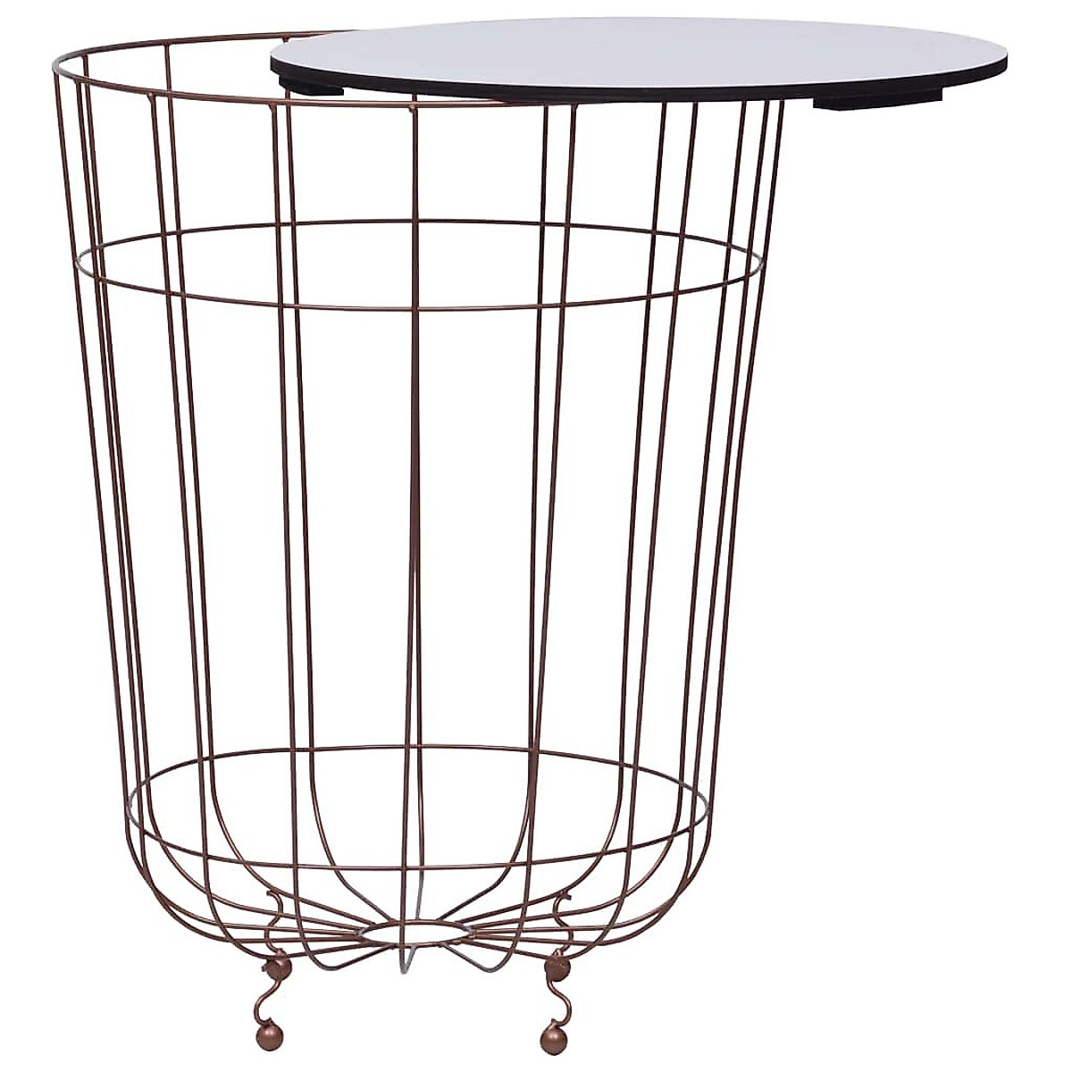 QJBSAVVA Coffee Table Gold Ø 15.7",Entrance Table Tray Tables Center Table Low Table Suitable for Meeting Rooms, Reception Rooms, Offices