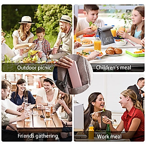 Reusable Travel Utensils Set with Case, 4 Sets Wheat Straw Portable Knife Fork Spoons Tableware, Eco-Friendly Cutlery for Kids Adults Travel Picnic Camping or Daily Use (Green, Beige, Pink, Blue)