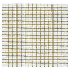 HFGBLG Cotton Dish Towels for Kitchen Wash Cloths Terry Dish Cloths, Set of 8, Light and Soft Cleaning Rags Kitchen Hand Towels, 13 Inch x 13 Inch (Brown-Dish Cloths