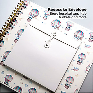 KeaBabies Baby Hand and Footprint Kit & First 5 Years Baby Memory Book Journal - Personalized Baby Foot Printing Kit for Newborn - 90 Pages Hardcover First Year Keepsake Milestone Baby Book