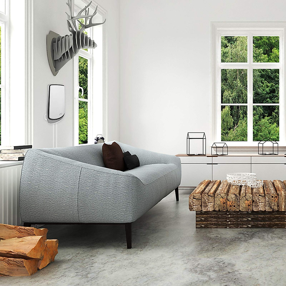 Wall Mount Holder for Orbi Tri-Band Mesh WiFi 6 Router(RBS850)(RBK852)(RBK853)/(RBS750)(RBS751)(RBK752)(RBK753)/(AX4200)(AX5700)(AX6000), Bracket Hanger Stand for Orbi Ultra by TIUIHU(White,1-Pack)