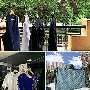 TJLSS Retractable Clothesline Balcony Portable Adjustable Length Travel Drying Rack Hanging Outdoor Single Rope (Color : Orange, Size : One Size)