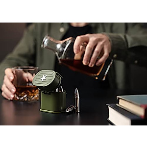 Exclusive Set of 6 Whiskey Stones in Tactical Military Box, Gifts for Christmas Stocking Stuffers, for Men Dad, Unique Ideas for Birthday for Boyfriend Him Cool Gadgets for Husband Grandpa Brother