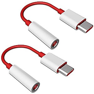 TITACUTE USB C to 3.5mm Audio Adapter 2 Pack Type C Male to 3.5mm Female Audio Cable Aux Adapter Stereo Headphone Jack Converter Adapter for OnePlus 10T 11 8T 7T 6T 7 8 9 10 Pro Google Pixel 6a 7a 6 7