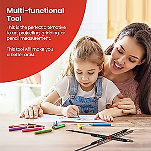 Accurasee Artist 11 Inch Proportional Divider - Upgraded Drawing Supplies & Drafting Tools - Adjustable Caliper & Subject Dividers for Art Drawing Tools