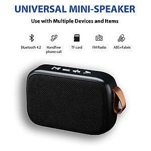 Tek Styz Speaker Compatible with Your Bose QuietComfort 35 Fabric Design 3W Playtime 6H Indoor, Outdoor Travel (Black)