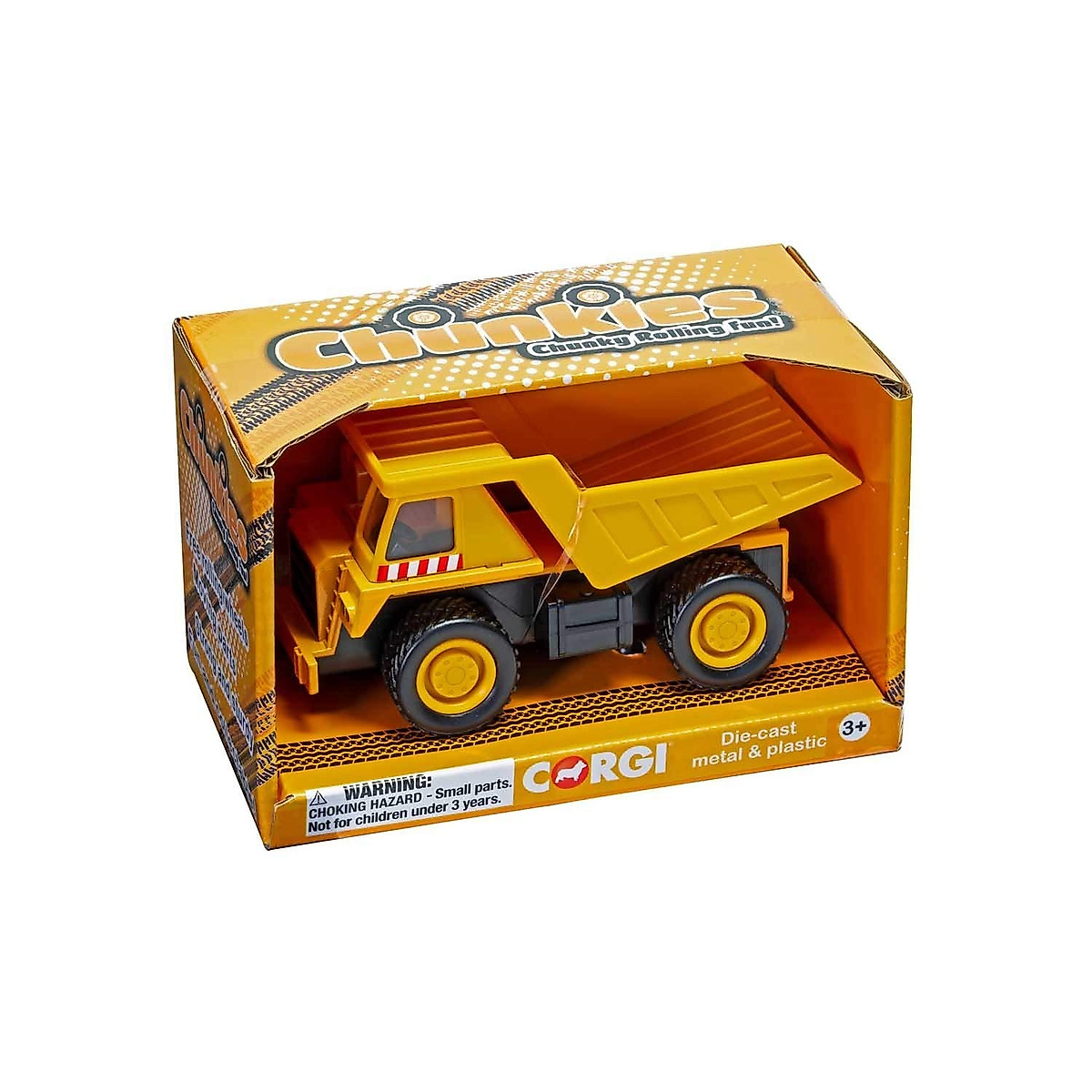 Corgi Chunkies Contruction Front Loader Tractor, Crane Truck and Dump Truck Triple Pack Toy Vehicles CHP02