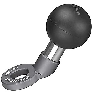 FANAUE Angled Bolt Head Adapter Ball Base with 10mm Mounting Hole,MB-01 Aluminum Alloy Mount Base for RAM Mounts B Size 1 Inch Ball Double Socket Arm