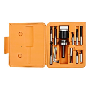 Boring Head MT2-F1 50mm + 9pcs 12mm Boring Bar CNC Milling Tools Kit Set