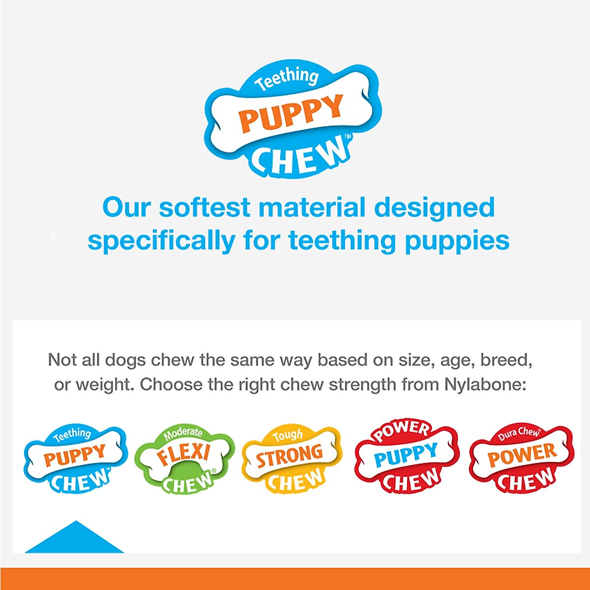 Nylabone Freezer Puppy Chew Toy - Puppy Chew Toy for Teething - Puppy Supplies - Peanut Butter Flavor, Small (1 Count)