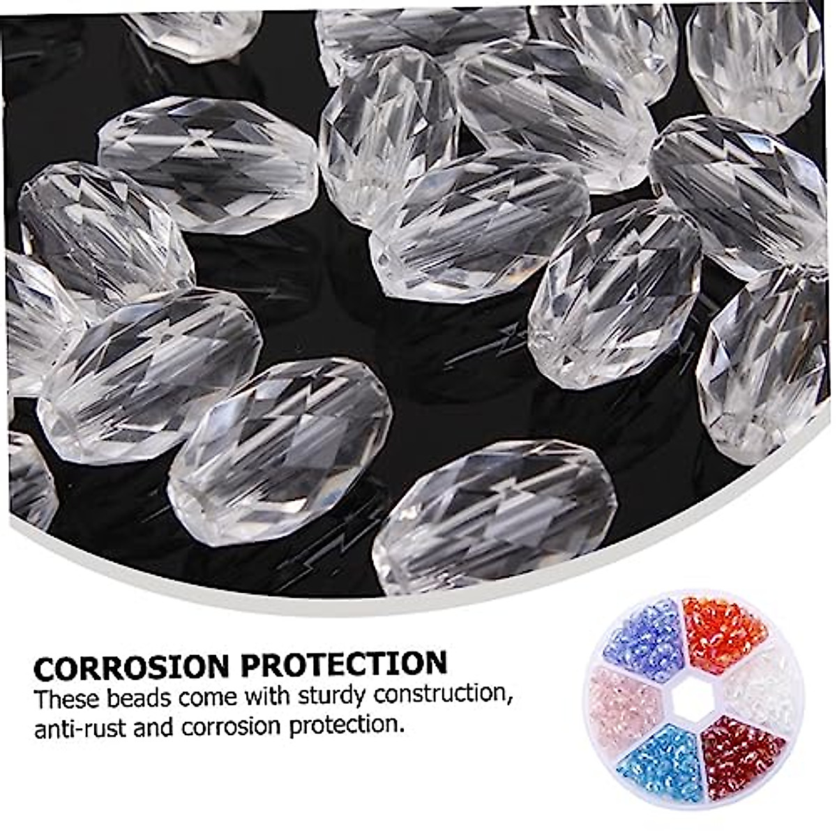 COHEALI 1 Pack Crystal Beads Bracelet Kit Beads Bracelets Beads Decorative Beads Round Beads Round Bracelet Beads Gemstone Beads Glass Beads Parts DIY Jewelry Making Accessory Necklace