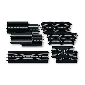 Carrera 1:24 Scale Track Extension Set - Accessory Pack includes 12 Pieces - For Use With Digital 124, 132 and Evolution Carrera Slot Car Racetrack Systems, Large