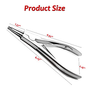 MEDSPO Professional Ring Opener Piercing | Body Art | Surgical Pliers | Captive Bead Hoop New | Piercing pliers for Captive Bead New (Ring Opener 15.5cm)