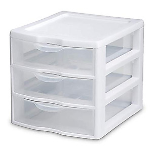 Sterilite Organizer Mini 3 Drawer Wht Sm (Pack of 2)