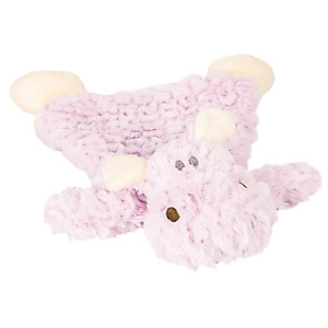 Harlow Hippo Lavender Children's Plush Rattle Blankie