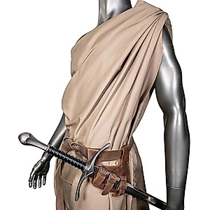 Colaxi Medieval Sheath Sheath Frog for Men Role Playing Stage Show, Brown
