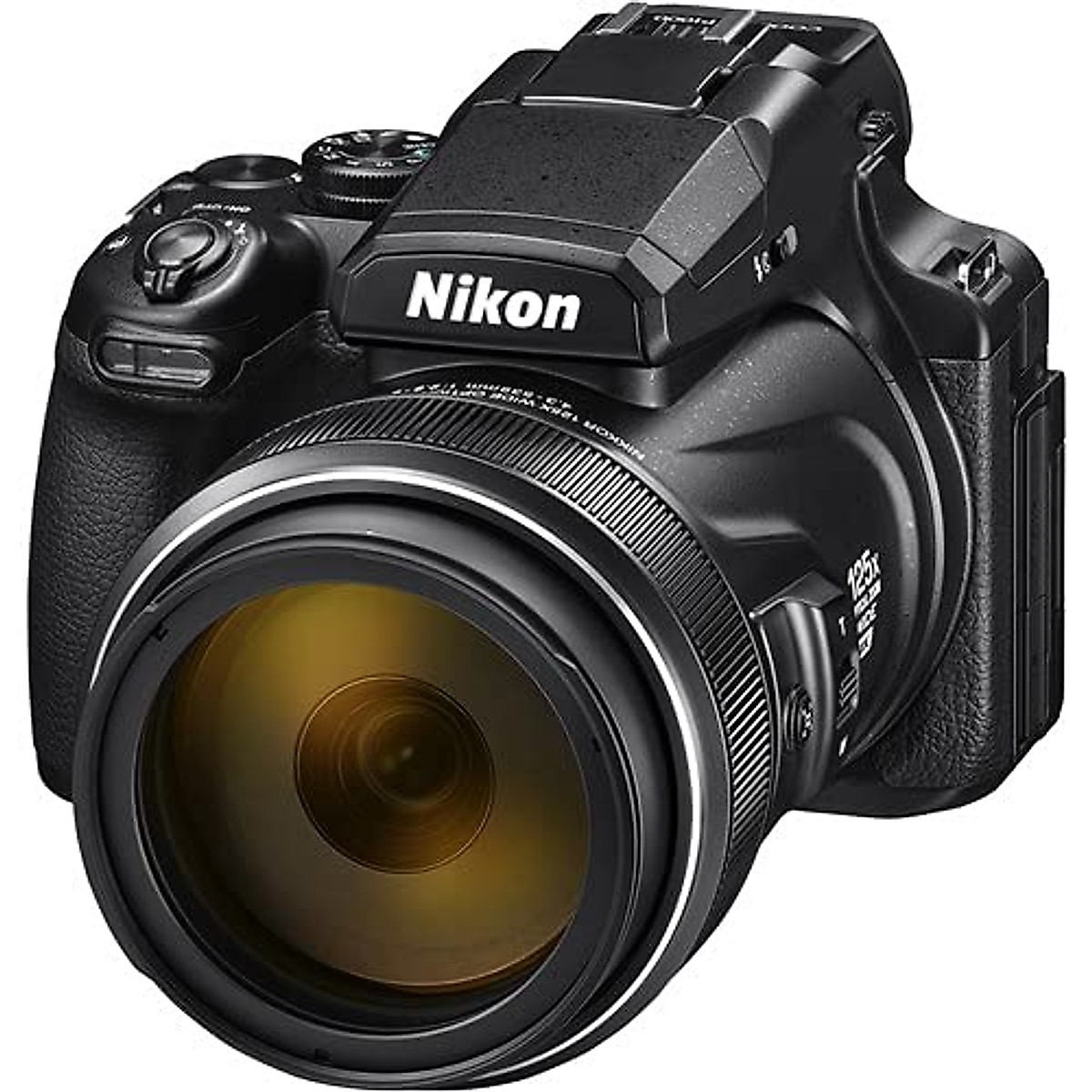 Nikon Intl. COOLPIX P1000 Digital Camera MFR 26522 Video Making Bundle + 128GB High Speed V30 Memory + LED Light, Shotgun Mic, Video U-Bracket + Bag, HD Filters and More (Renewed)