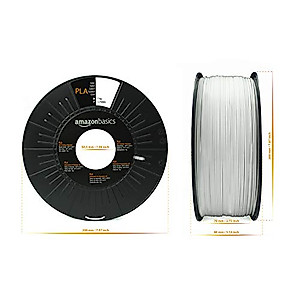 Amazon Basics PLA 3D Printer Filament, 1.75mm, 5 Assorted Colors, 1 kg per Spool, 5 Spools, 5Kg total