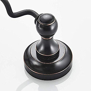 BigBig Home Wall Mounted Hair Dryer Holder for Bathroom, Bath Organizer Hair Blow Dryer of Brass with Oil Rubbed Bronze with Construction of Round