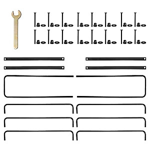 Firewood Rack Stand 12ft Steel Firewood Log Holder for Fireplace, Indoor Outdoor Metal Log Holder Stand, Black