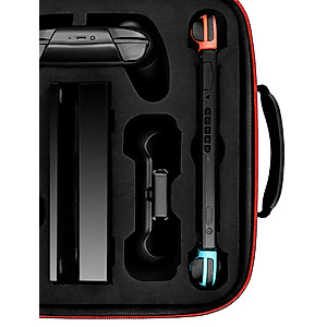 COOWPS Switch Case Compatible with Nintendo Switch and Switch OLED Model, with 21 Switch Games Card Slots, Portable Full Protection Travel Bag for Switch Console Pro Controller Accessories Green