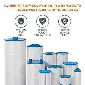 ZOTEE PRB25-IN Spa Filter Cartridge Compatible with C-4326,Darlly 42513,Guardian 413-106,Filbur FC-2375,Pentair R173429,3005845,17-2327,100586,33521,25392,817-2500,Hot Springs Spa Filters,1 Pack
