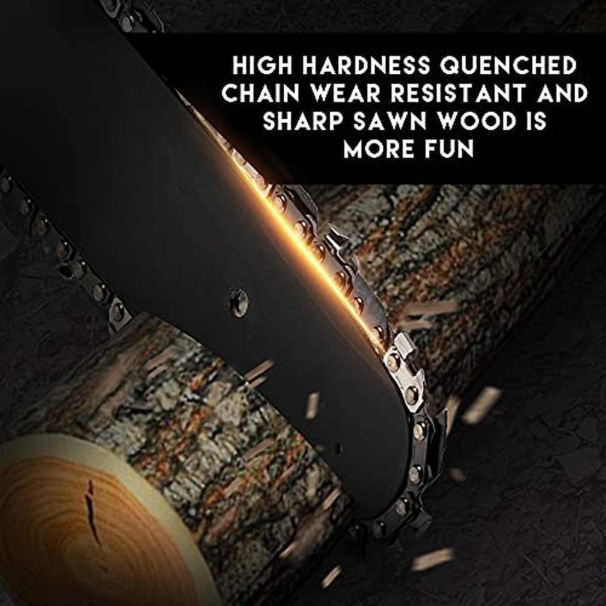 Honoson Mini Chainsaw Replacement Cordless Electric Portable Chainsaw Chain, 24 V Mini Cordless Electric Chainsaw Pruning Shears Chainsaw Chain for Wood Branch Cutting (4 Pieces,6 Inches)