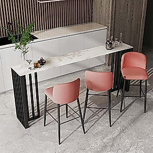 Bar Table Nordic Modern Bar Counter Light Luxury Home High Table Against The Wall Balcony Living Room Bar Counter Without Chairs Pub Tables (Color : 100 * 40 * 105cm)