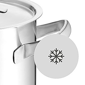 WMF Pot Set 5-Piece Gourmet Plus Inside Scale Steam Vent Made in Germany Hollow Handles Metal Lid Cromargan® Stainless Steel Suitable for Induction Hobs Dishwasher-Safe